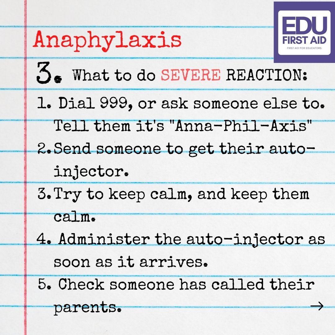 Anaphylaxis | EDU First Aid
