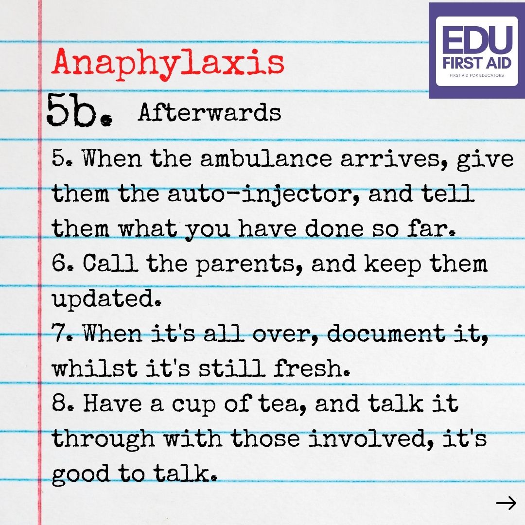 Anaphylaxis | EDU First Aid